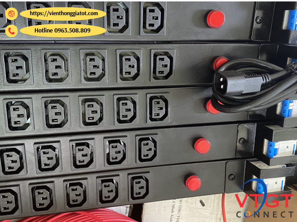 Thanh nguồn PDU 6 cổng c13 | Vienthonggiatot.com